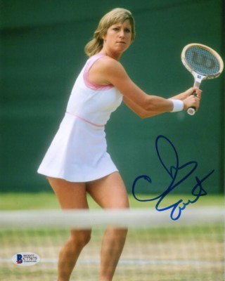 CHRIS EVERT SIGNED AUTOGRAPHED 8x10 PHOTO WIMBLEDON US OPEN CHAMP ...