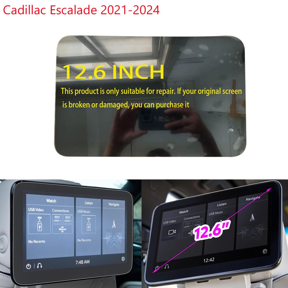 REPLACEMENT LCD Display 2021-2024 Cadillac Escalade Headrest BACK SEAT ...
