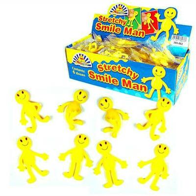 Children's Kids Yellow Stretchy Happy Smiley Men Birthday Party Loot ...