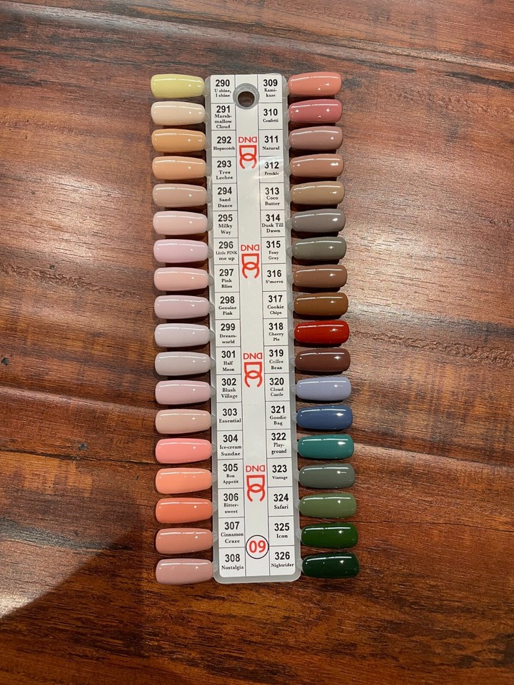 DC&DND Daisy Color Chart Gel Polish Color Sample Chart Palette Display ...