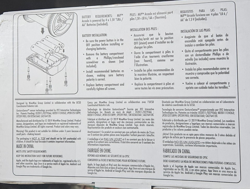WowWee MiP Arcade - Interactive Robot - Play App-Enabled | eBay