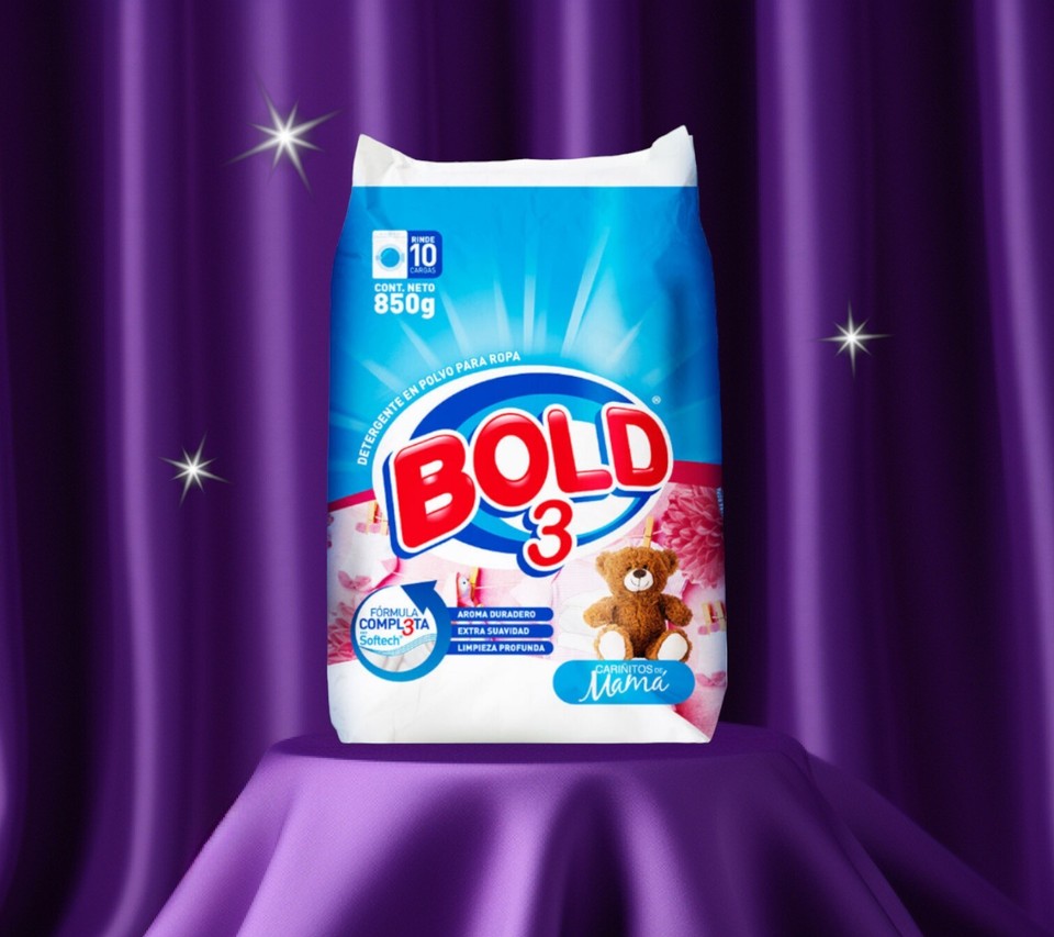 Bold 3 Jabón En Polvo Para Lavar 850g/Bold 3 Laundry Soap Powder ...