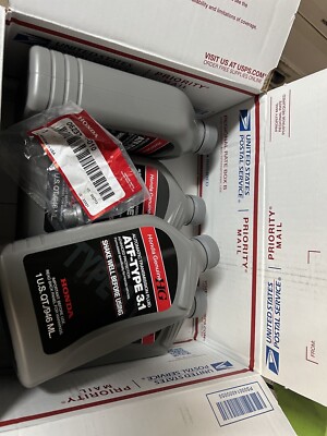 Genuine Honda ATF Type 3 (3.1) X 4 Qts With One Drain Plug | eBay