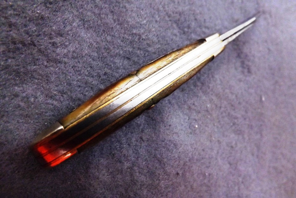 1930s Case Circle C Tested XX 5220 Peanut Stag Handles Mini Jack Pocket ...