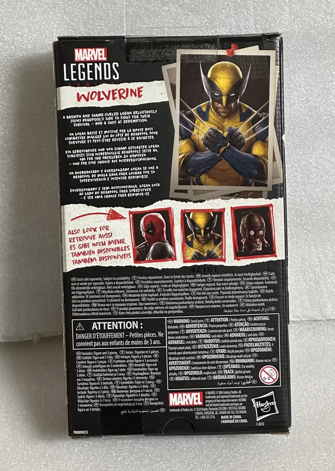 In Hand Marvel Legends Wolverine And Deadpool Classic Yellow Suit Wolverine | eBay