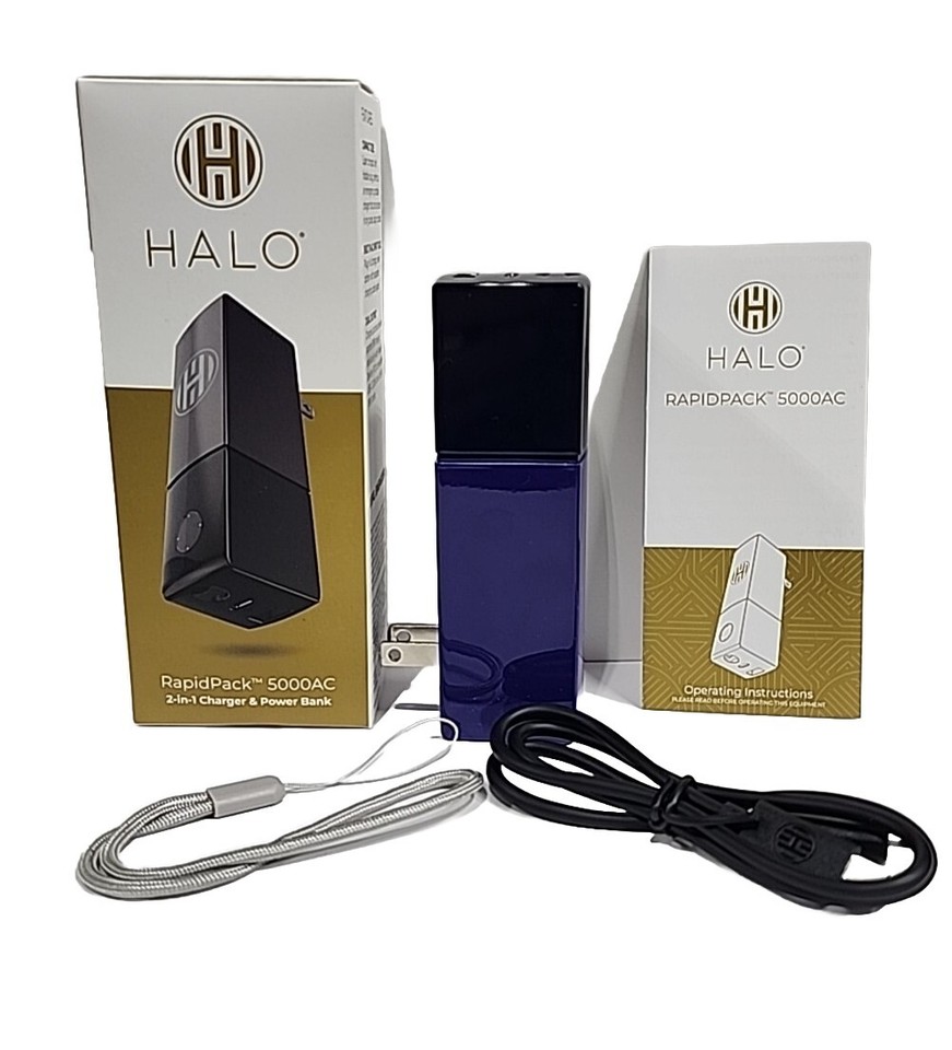 Halo Rapid Pack 5000AC 2 In 1 Charger And Power Bank (Choose Color) | eBay
