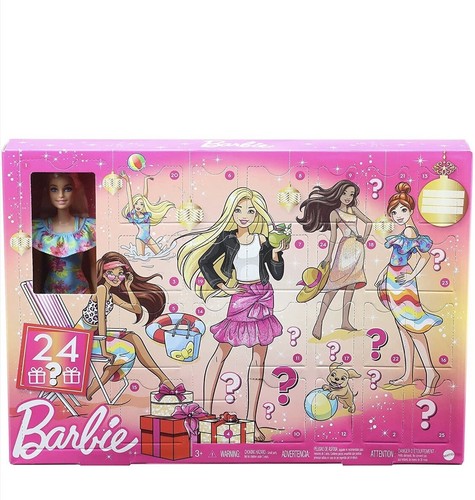 Barbie Doll Advent Count Down Calendar Doll Day 2 and 24 Surprises! NEW ...
