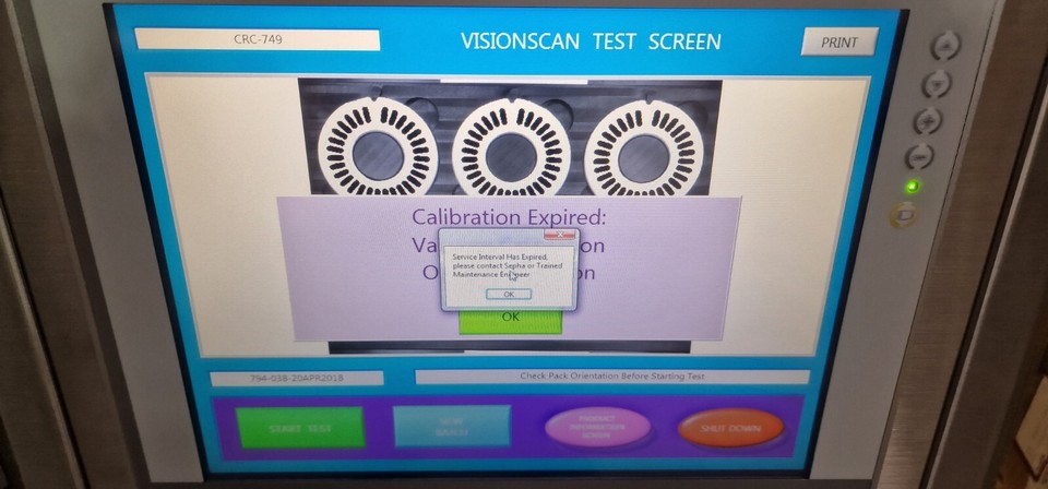 Sepha VisionScan T104-003-003 Blister Pak LeakTesting Machine | eBay