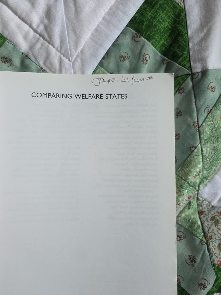 Comparing Welfare States By Allan Cochrane, John Clarke And Sharon ...