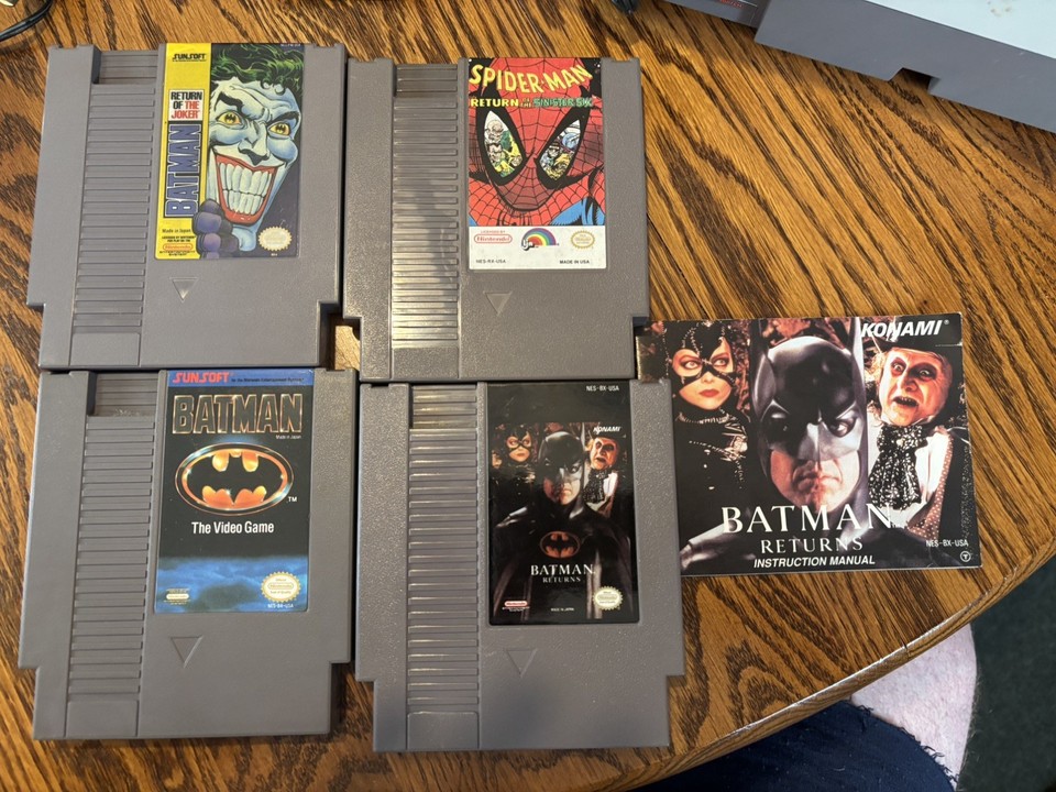 Nintento Entertainment System Lot of 11 Games Controllers and Non ...