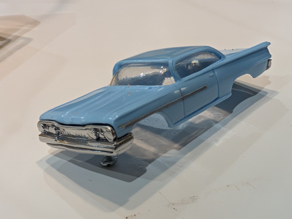 ORIGINAL BOX MEV 1959 59 OLDS HO SCALE SLOT CAR BODY | eBay