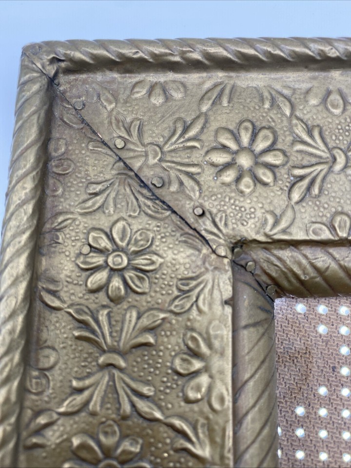 Vintage Brass Metal Floral Design Frame | eBay