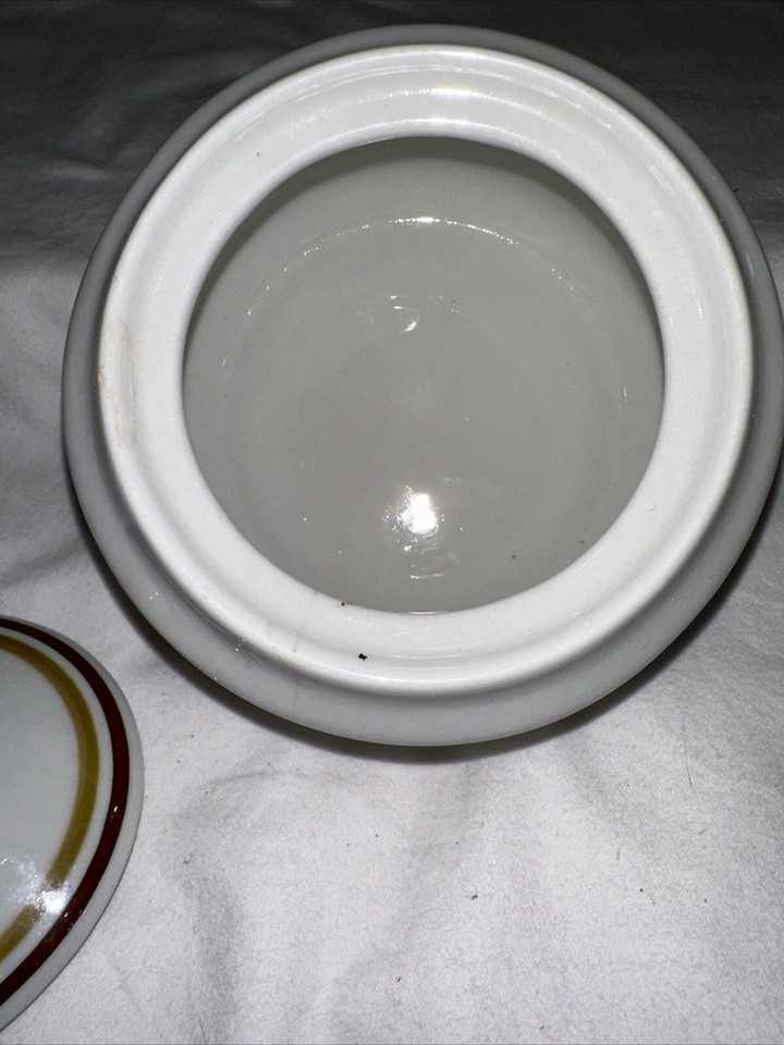 Shenango China INCA WARE Restaurant Southwest Tan Striped Sugar Bowl ...