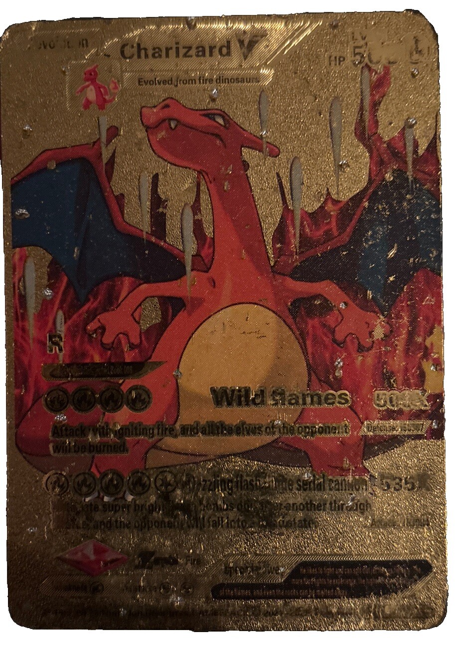 Charizard v Gold Foil Wild Flames 500k | eBay