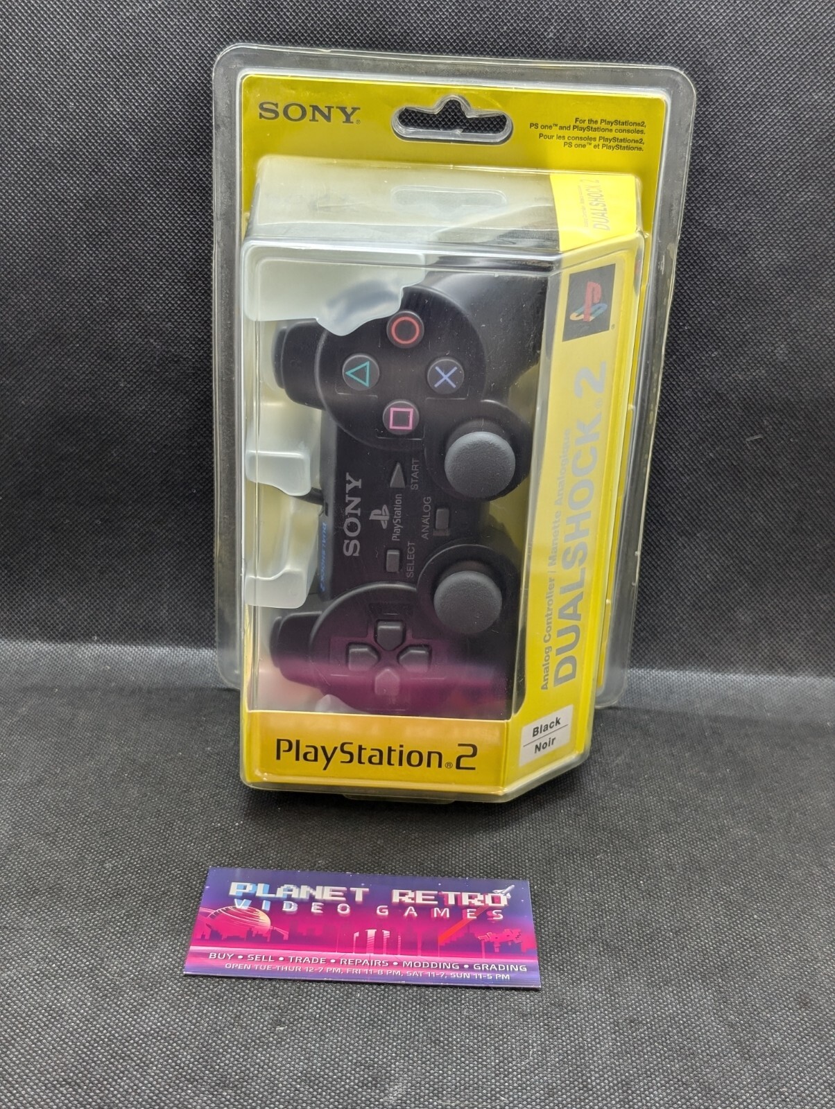 Sony PlayStation 2 PS2 Dual Shock Controller - Black Genuine OEM Brand ...