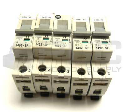 LOT OF 5 ALLEN BRADLEY 1492-SP1B010 /C CIRCUIT BREAKER B1 1A 1492-SP | eBay