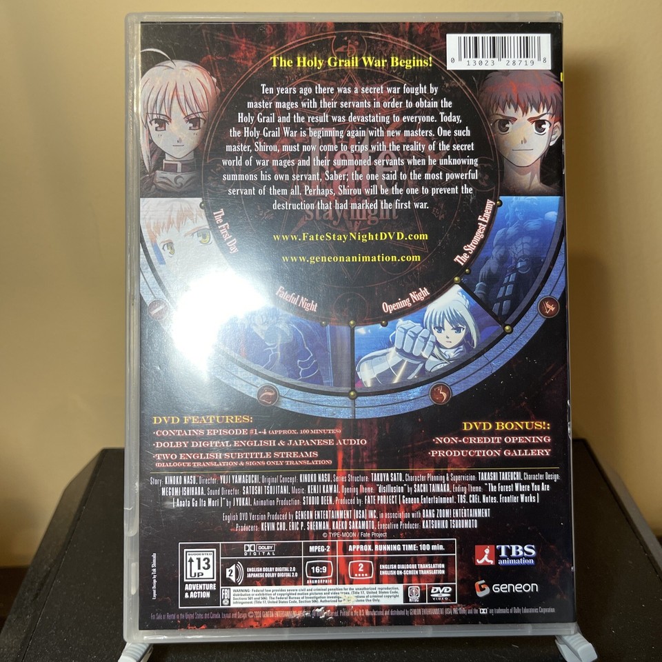 Fate Stay Night Advent of the Magi DVD English Geneon | eBay