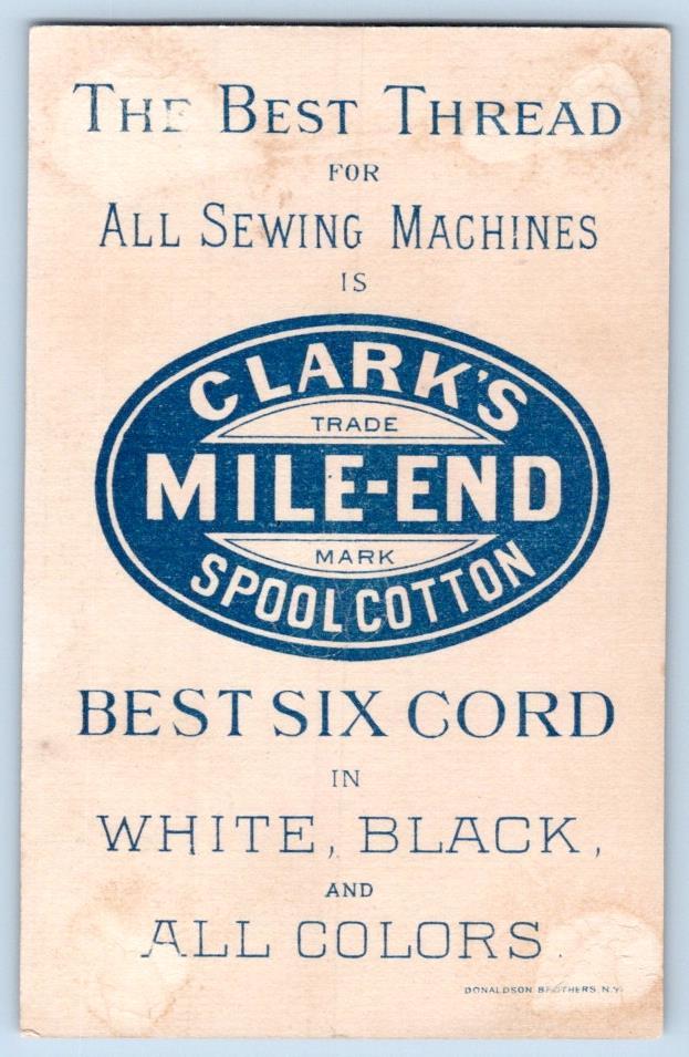 CLARKS MILE END SPOOL COTTON THREAD GIRL BEACH SAND BUCKET BUTTERFLY ...