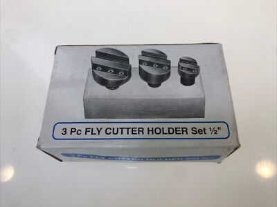 Fly Cutter Holder Set 3pc 1/2″ Shank 3/4″ to 1-1/2″ Head Diam, Straight ...