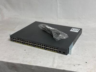 Cisco Catalyst 2960-X WS-C2960X-48FPD-L 48 Port Switch & Power Cable | eBay