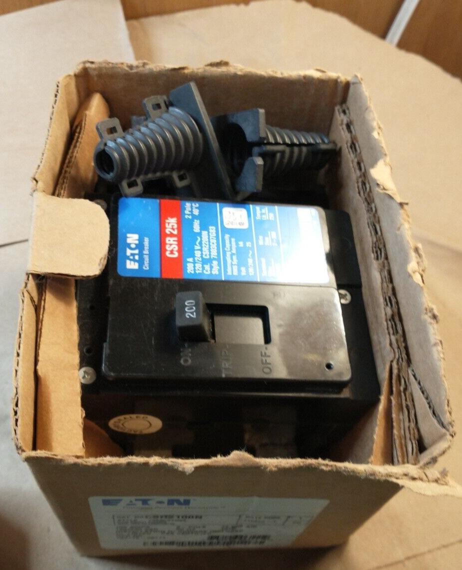 Eaton CSR2200N 200A 2 Pole 120/240 VAC Circuit Breaker W/ Installation ...