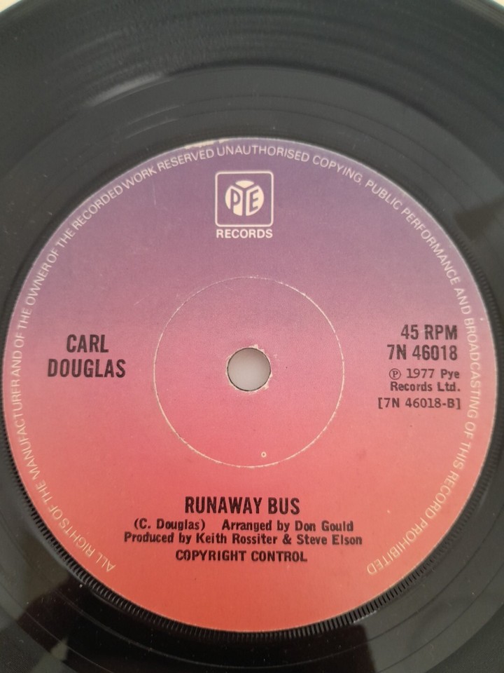 Carl Douglas - Run back/Runaway bus on Pye label. Soul original. | eBay