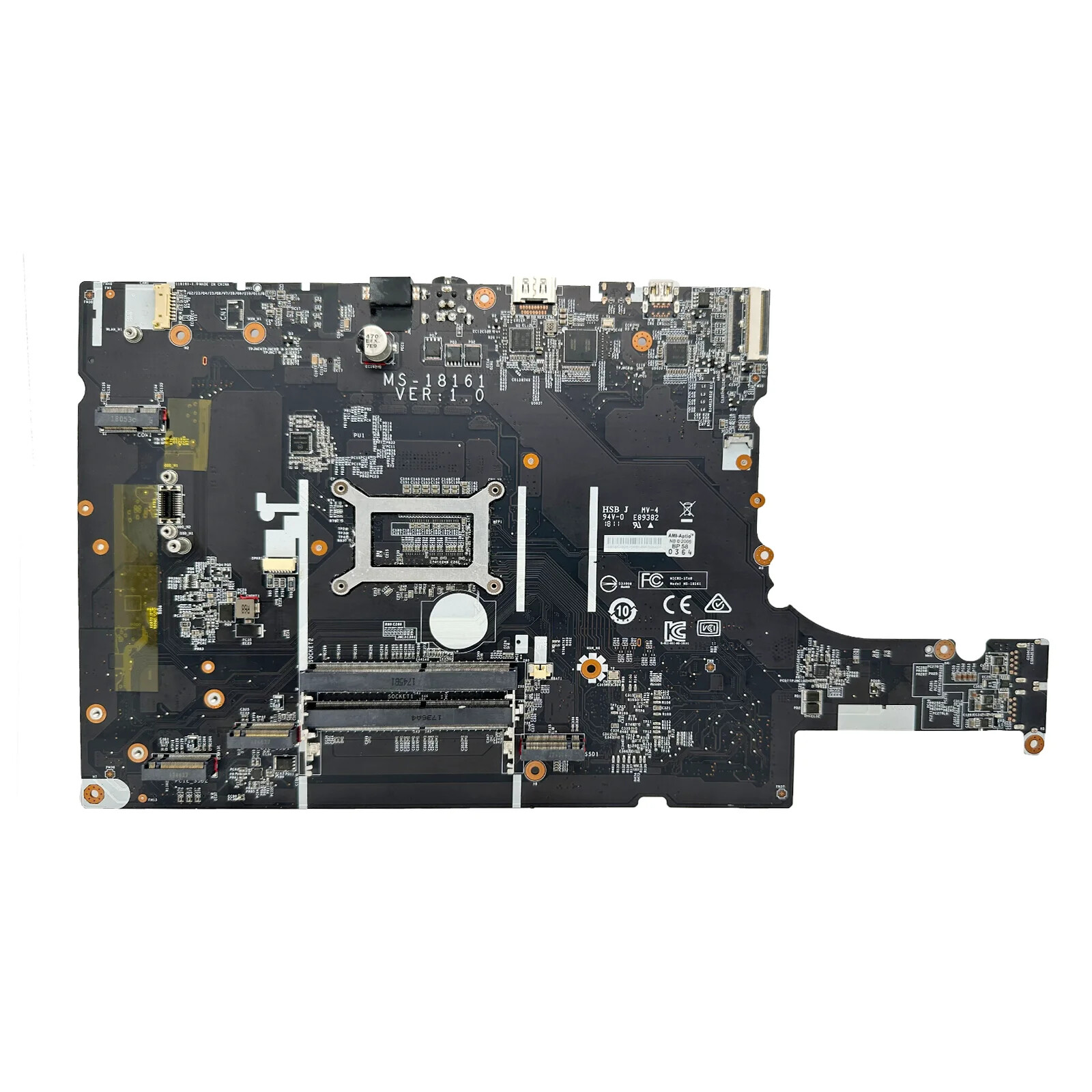 For MSI GT82 MS-18161 otherboard i7-8850H VER:1.0 MAIN BOARD 100% TEST ...
