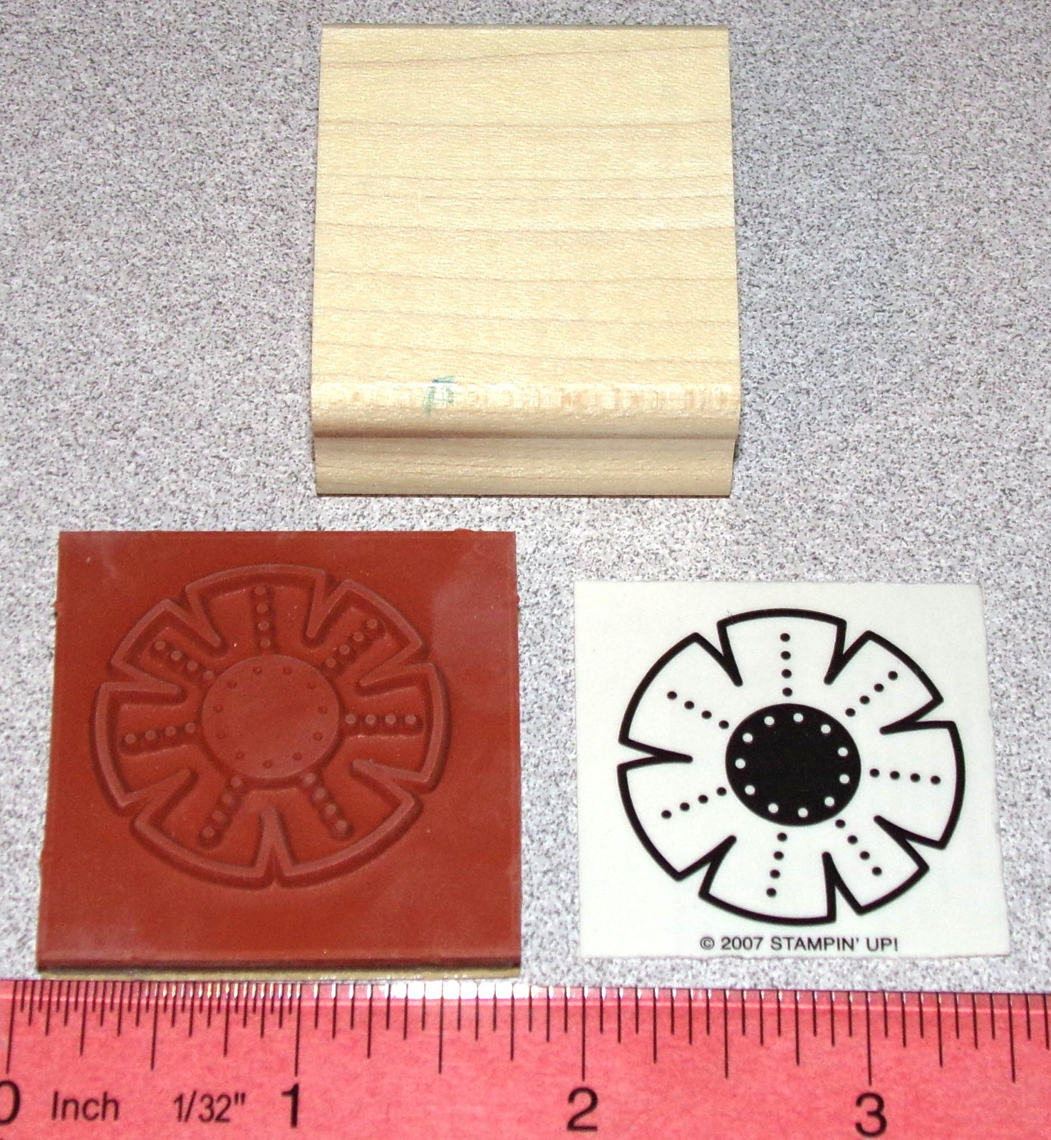 Paper Flower Cutout Design Single Rubber Stamp by Stampin Up Big ...