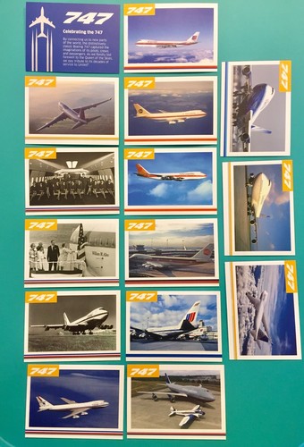 15 UNITED AIRLINES 747 FAREWELL COLLECTORS CARDS | eBay