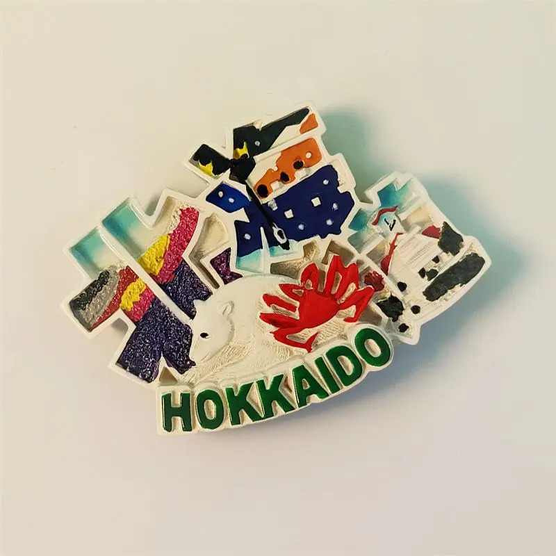 Japan Hokkaido Refrigerator Sticker Fridge Magnet Home Decor Resin ...