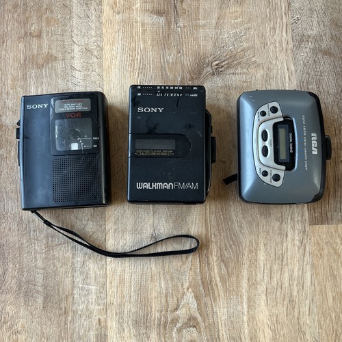 VTG Sony RCA Walkman AMFM Radio Lot Cassette Player Bundle of 3 *For ...