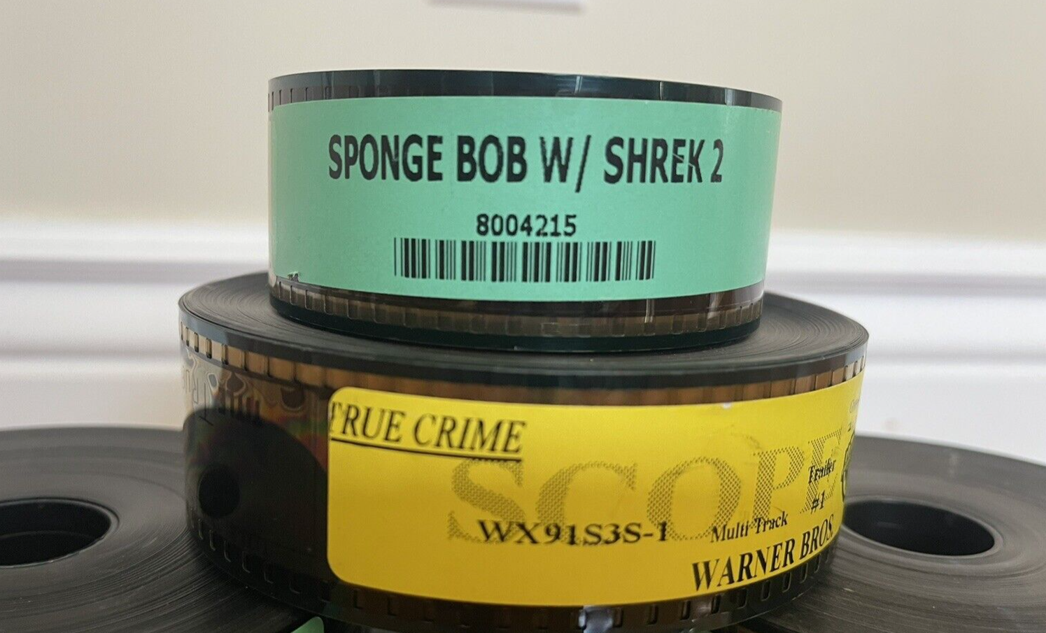 ~ Movie Trailer Film Reels 35MM Scope & Flat Lot of 11 Sponge Bob ...