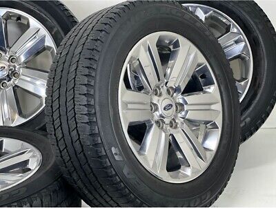 (4) FORD F150 KING RANCH OEM FACTORY 20" RIMS/TIRES CHROME 6X135 JL34 ...