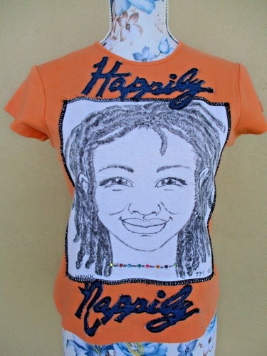 Vtg 2002 Happy 2 B Nappy Shirt "Happily Nappily" Dreads Natural Hair ...