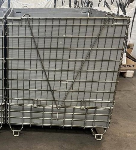 Heavy Duty Metal Folding Stillages Container Box 1000 X 1200 X 1000mm ...