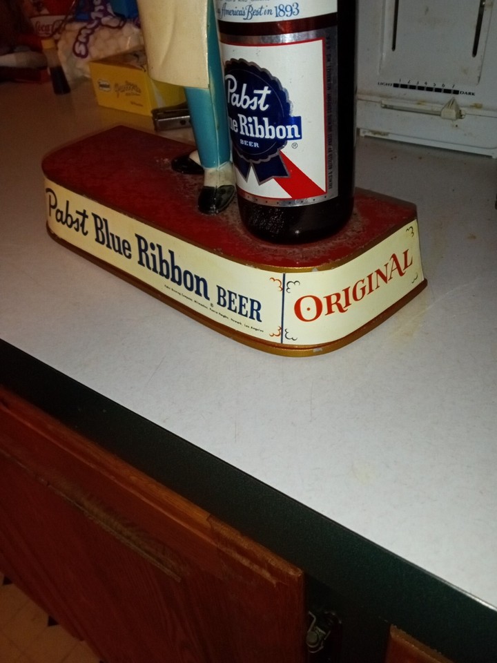 Pabst Blue Ribbon Waiter REPRODUCTION Decal !!! New .. | eBay