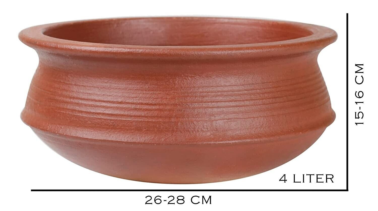 Handmade Clay Biryani Handi Pot for Cooking and Serving with Lid 4 ...