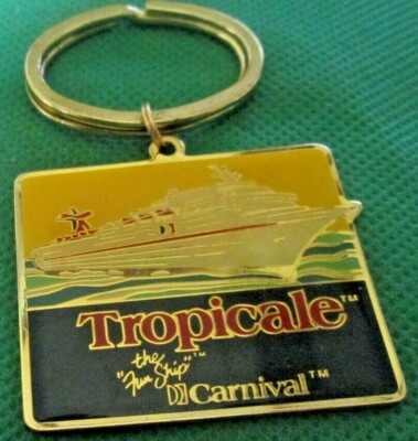CARNIVAL Cruise Ship TROPICALE metal keyring key chain keychain 1.5" | eBay