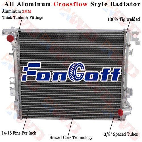 3 Row Aluminum Radiator Fits 2018-2023 Jeep Wrangler JL Gladiator 3.0L ...