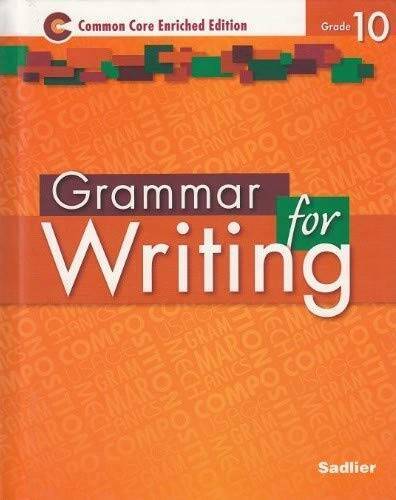 Grammar for Writing - Hardcover By Sadlier - GOOD 9781421711201| eBay