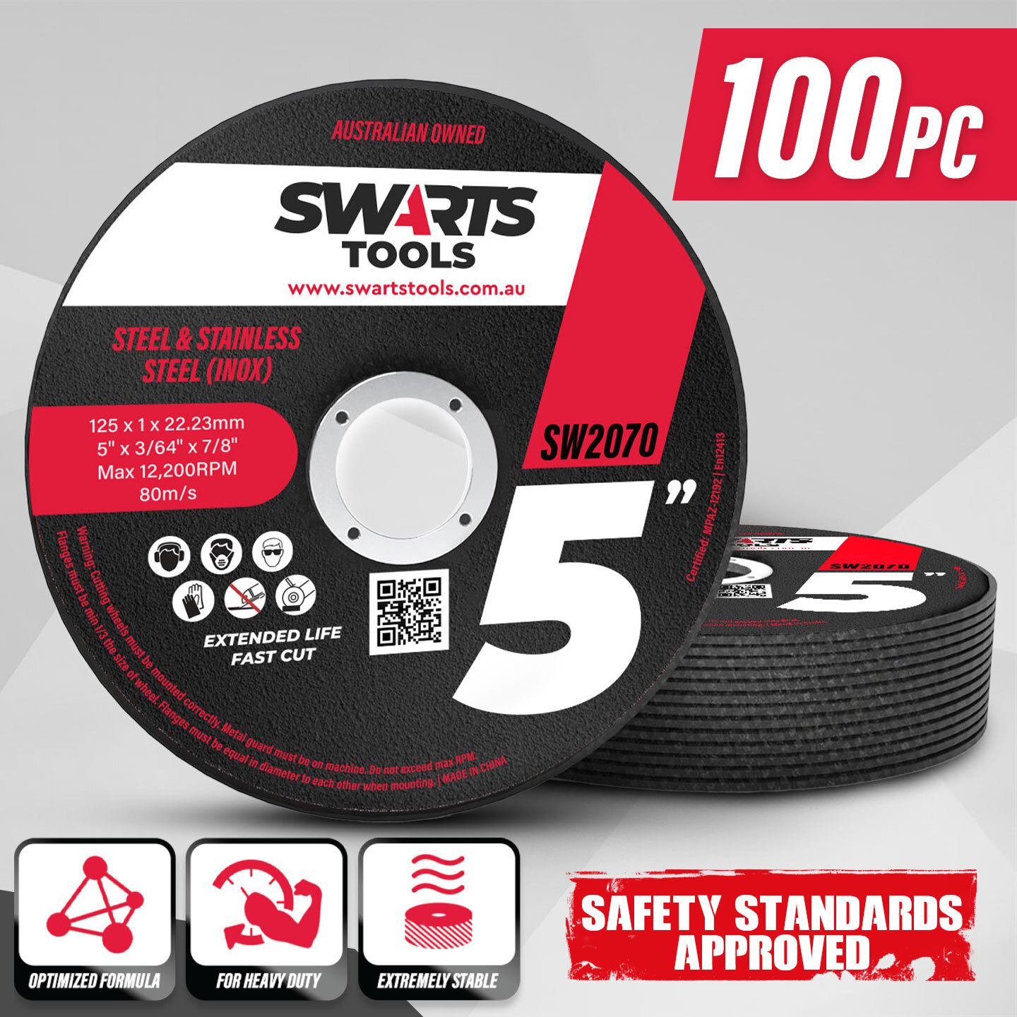 5" 125mm Angle Grinder Cutting Discs - Thin Cut Off Wheels for Metal ...