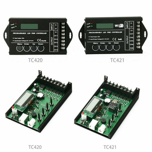 TC420 TC421 TC423 Time Programable RGB LED Controller Dimmer DC12V/24V ...