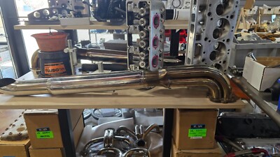 AC Cobra Chrome Side Pipes, Pair- 4 Bolt Flange- Approx. 52in length | eBay