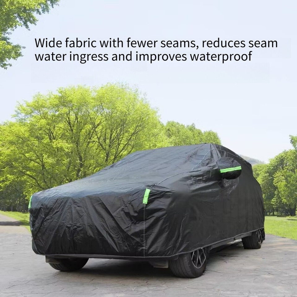 Waterproof 6 Layer Car Cover Heavy Duty Cotton Lined UV Protection - S ...