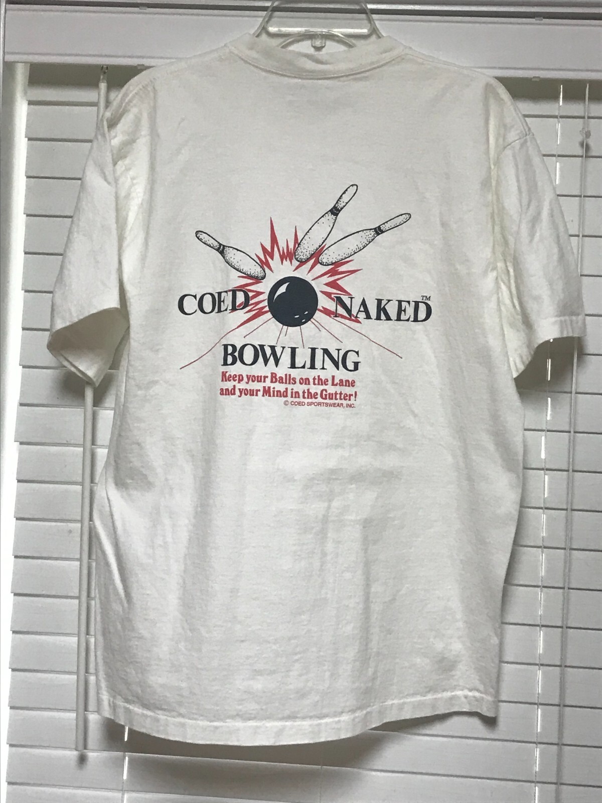 Rare Worn Once 90s Coed Naked Bowling T Shirt Large… Gem