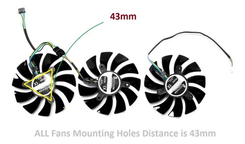 DC12V Graphics Card Cooling Fan for ZOTAC RTX3080 3090 3070 3060ti X ...