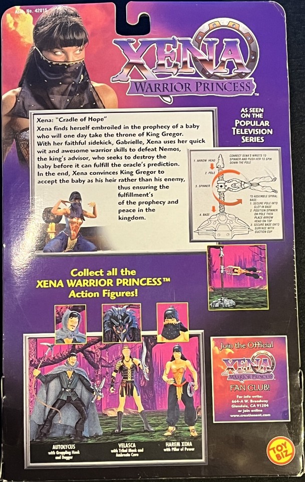 XENA WARRIOR PRINCESS 5.5" Action Figure 1998 - Harem Xena Pillar of ...