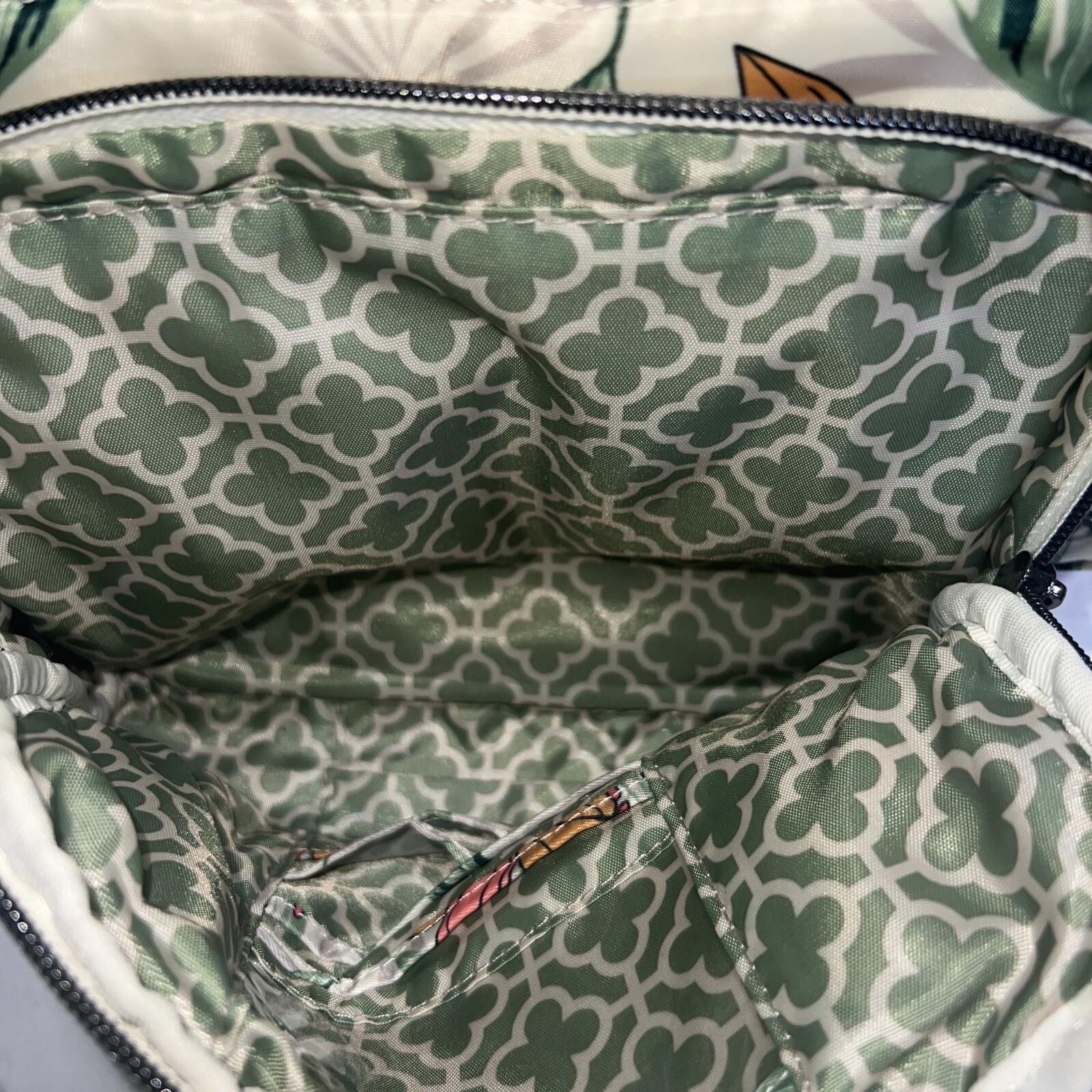 Lug LUG Ranger Lily Sand Quilted Cross Body Tropical Floral Purse Bag ...