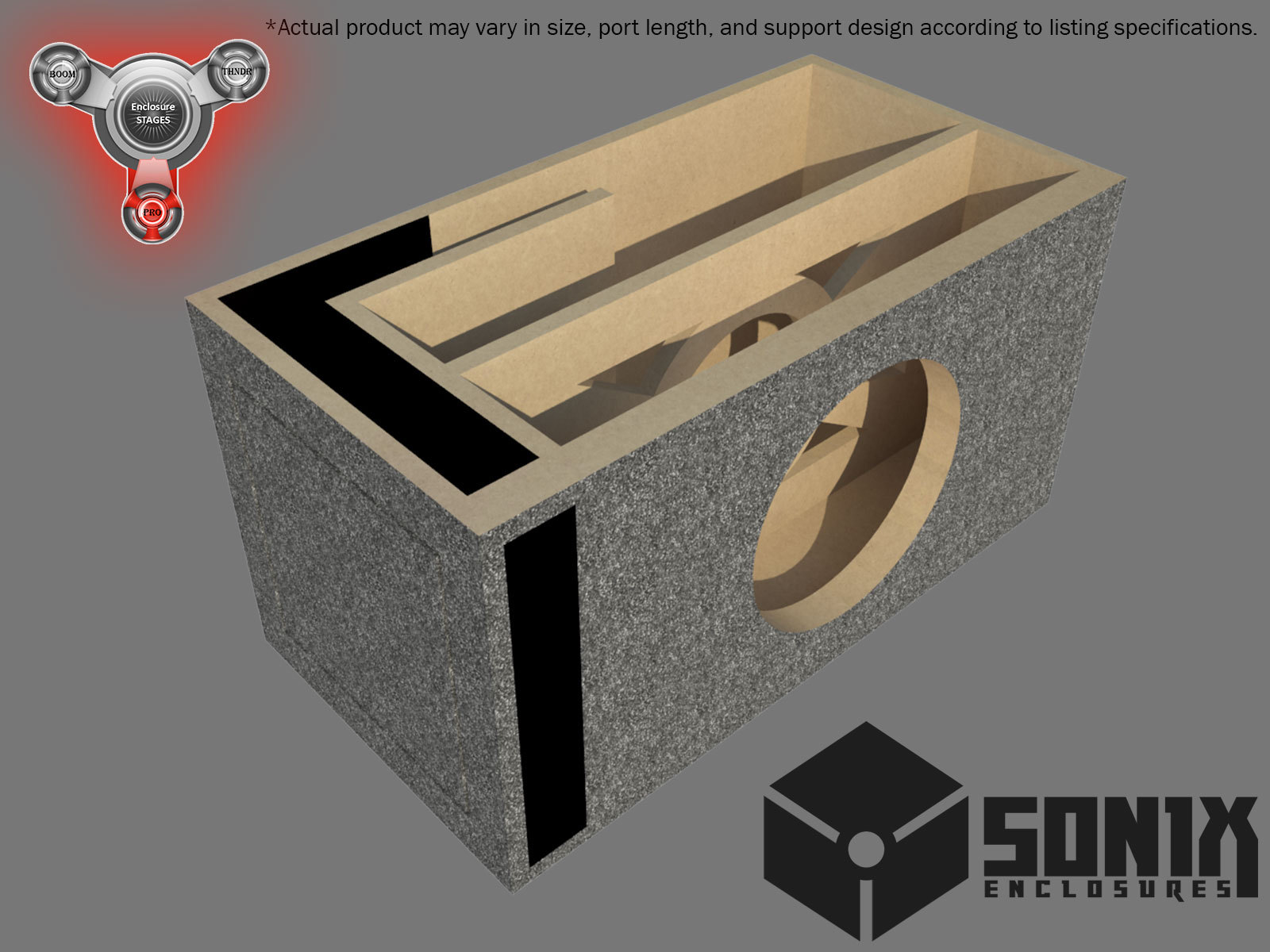 STAGE 2 - PORTED SUBWOOFER MDF ENCLOSURE FOR AUDIOBAHN AWIS12J SUB BOX ...