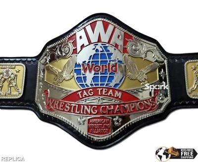 AWA World Tag Team Wrestling Champions Title Adult Size Replica 6mm ...